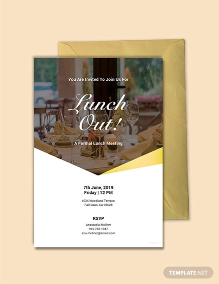 38+ Lunch Invitation Templates - PSD, AI, Word