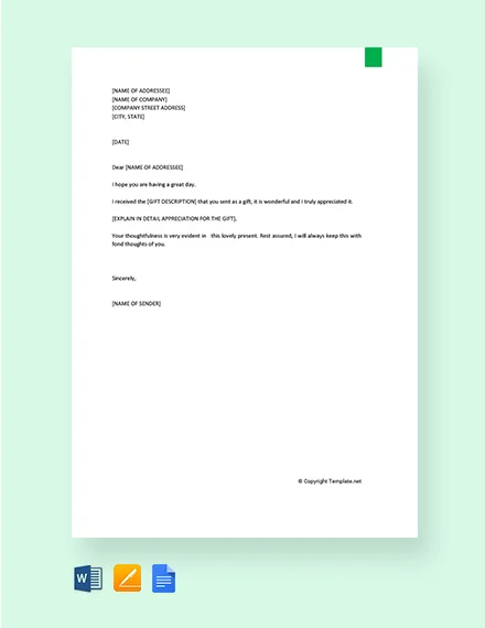 13+ Sample Formal Thank-You Letters - Word, PDF, Apple Pages