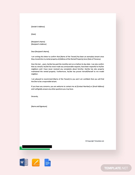 Sample Personal Reference Letter 13 Free Word Excel PDF Documents 