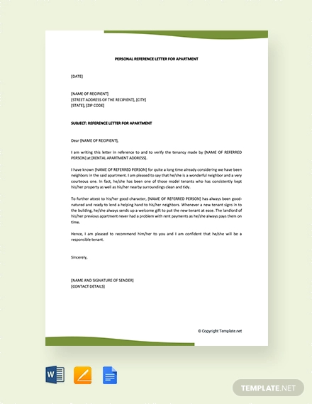 Sample Personal Reference Letter - 13+ Free Word, Excel, PDF Documents ...