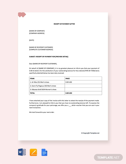 Pending Payment Letter 18 Free Word PDF Documents Download