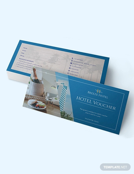 28 Hotel Voucher Templates PSD AI InDesign Word