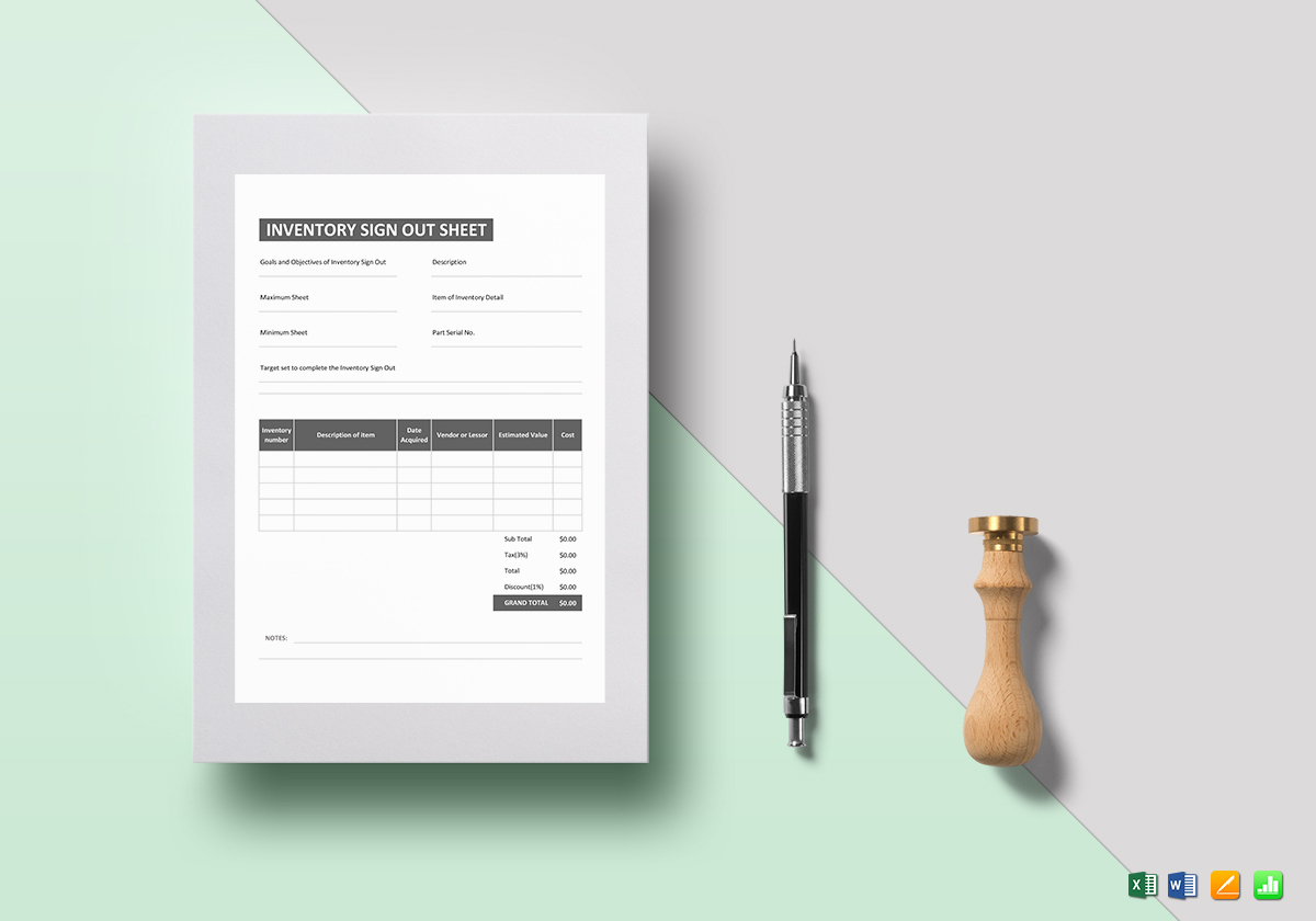 10+ Equipment Sign Out Sheet Templates | Free & Premium Templates