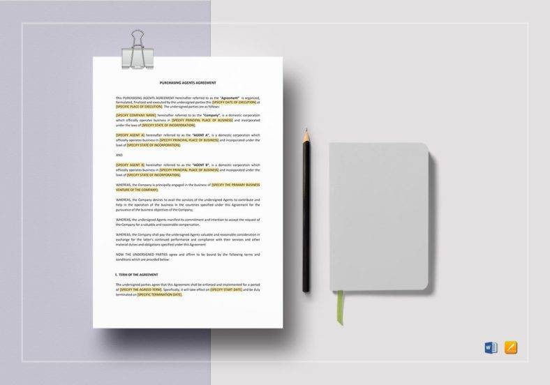 20+ Sample Agent Agreement Templates - PDF, Word, Pages