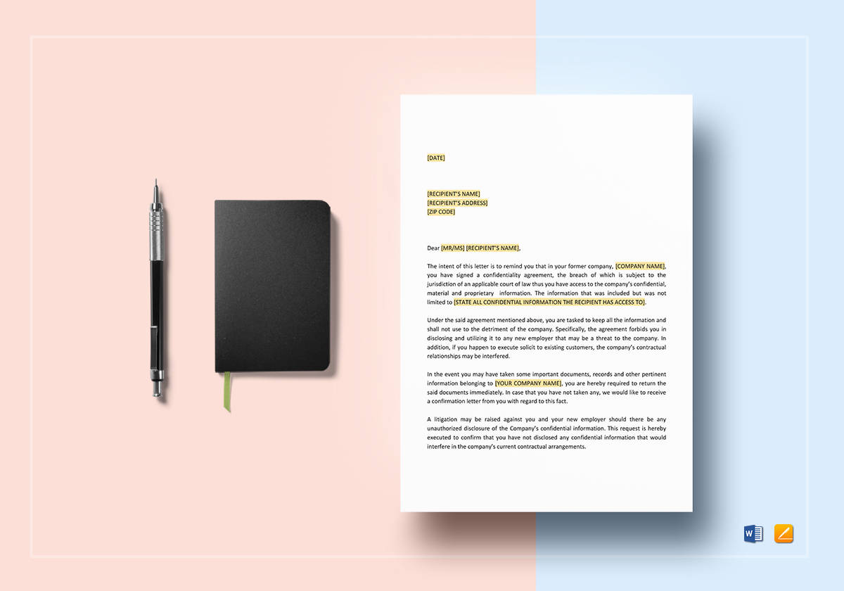 18+ Reminder Letter Templates