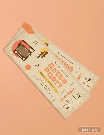 113+ Ticket Templates - Word, Excel, PDF, PSD, EPS