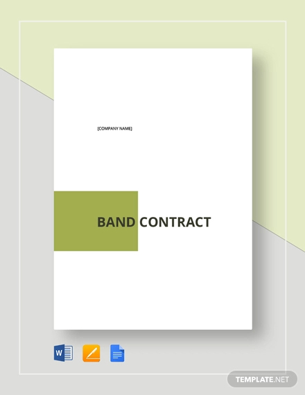 9+ Sample Band Contract Templates - Word, PDF, Google Docs