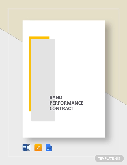 9+ Sample Band Contract Templates - Word, PDF, Google Docs