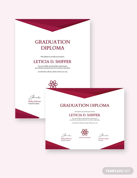 Diploma Certificate Template - 35+ Word, PDF, PSD, EPS, InDesign ...