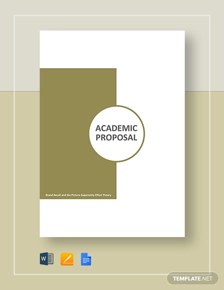 8+ Academic Proposal Templates - Word, PDF