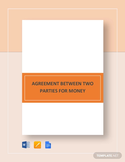 16+ Sample Money Agreement Templates - Word, PDF, Pages