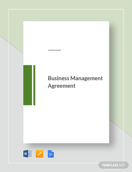 16+ Management Agreement Templates - Word, PDF, Apple Pages, Google Docs