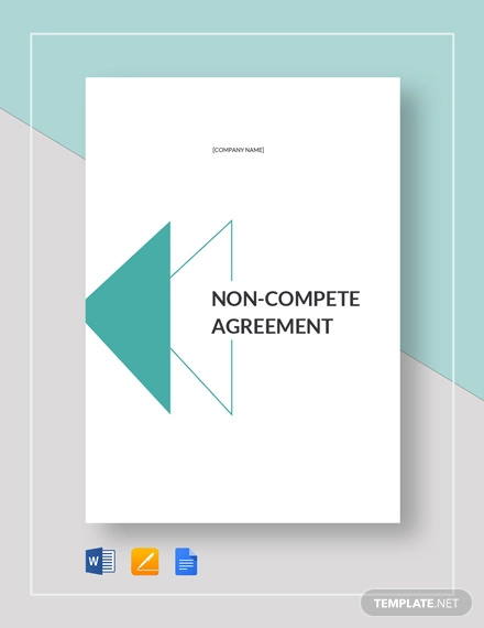 Non Compete Agreement Template - 27+ Free Word, PDF Format