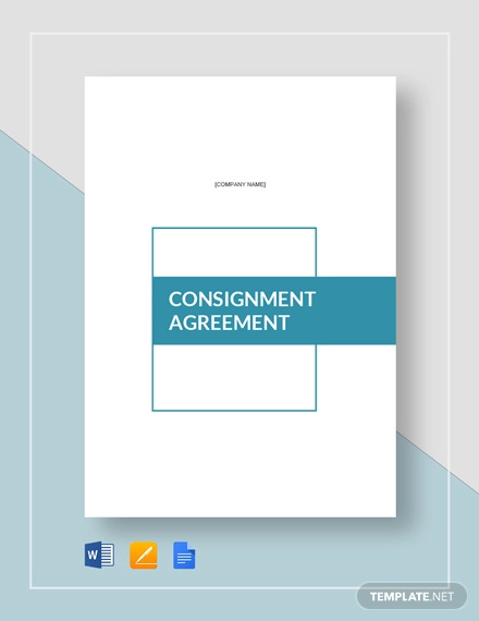 13+ Consignment Agreement Templates – Word, PDF