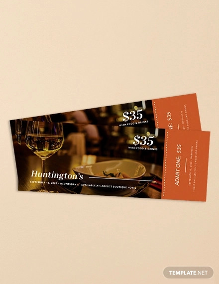 19+ Meal Ticket Designs & Templates - PSD, Ai, Word