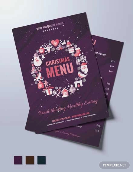 Sample Christmas Menu - 41+ Free Templates in Word, PSD, AI