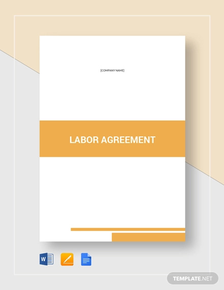 6+ Labor Agreement Templates - Word, PDF