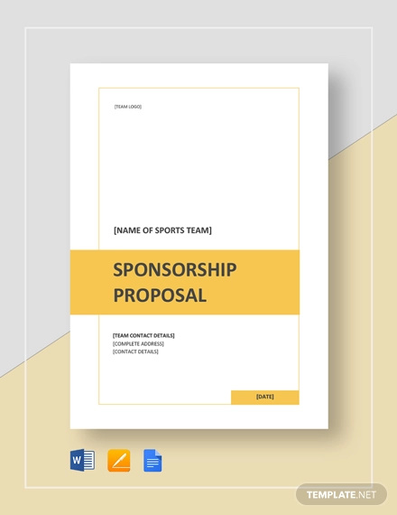 Sponsorship Package Template Free Flyer Template