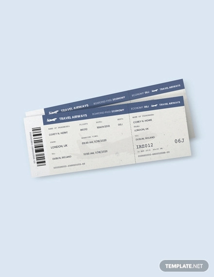56 Printable Ticket Templates PSD AI Word
