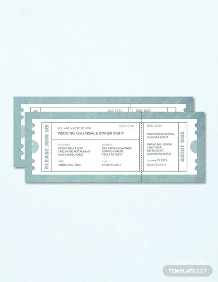 19+ Meal Ticket Designs & Templates - PSD, Ai, Word