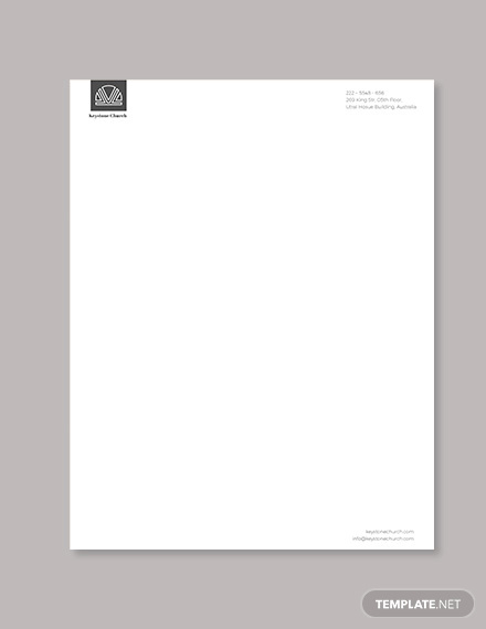 11+ Church Letterhead Templates - Free Word, PSD, AI Format Download