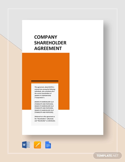 18+ Shareholder Agreement Templates - Free Word, PDF Format Download