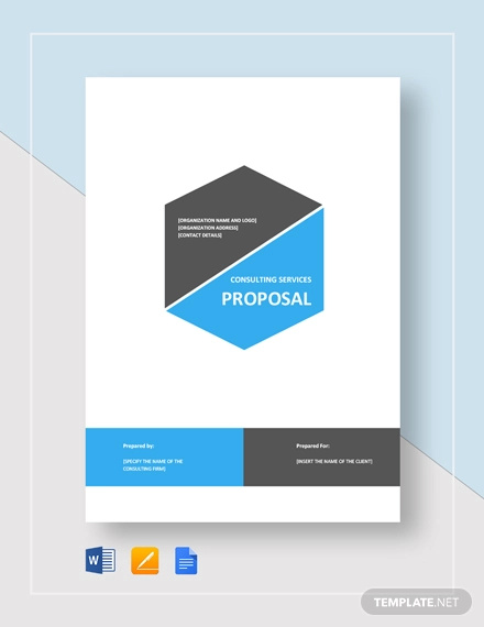 Consulting Proposal Template - 18+ Free Word, PDF Format Download