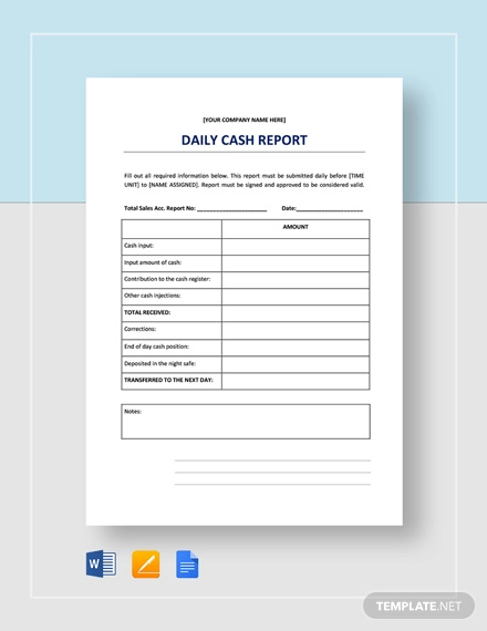 28+ Sample Daily Report Templates - Word, PDF, Apple Pages, Google Docs