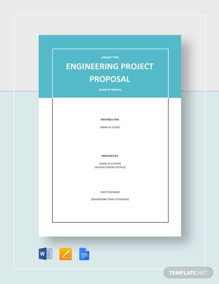 16+ Engineering Project Proposal Templates - PDF, Word, Pages