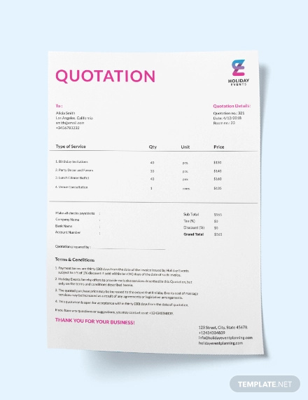 47+ Quotation Samples - PDF, Word