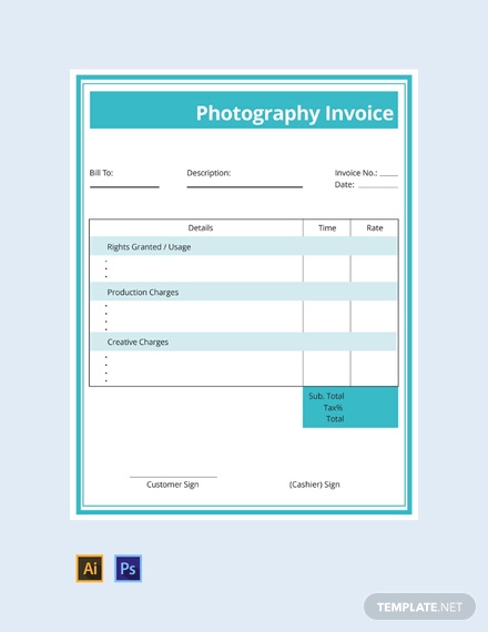 Photography Invoice Template - 10+ Free Word, Excel, PDF Format Download