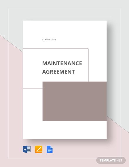 Maintenance Agreement Templates - 13+ Free Word, PDF Format Download