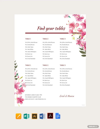 17+ Seating Chart Templates in Google Docs