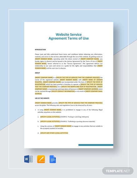 22+ Service Agreement Templates – Word, PDF, Apple Pages, Google Docs
