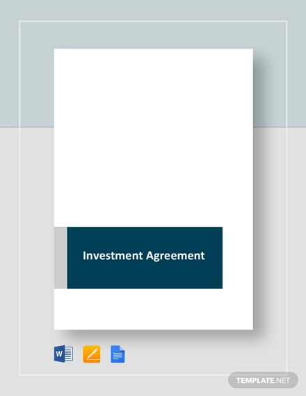 32+ Investment Agreement Templates - PDF, DOC, Xls, Apple Pages, MS Word