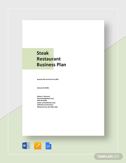 22+ Sample Restaurant Business Plan Templates in Google Docs | PDF | MS ...