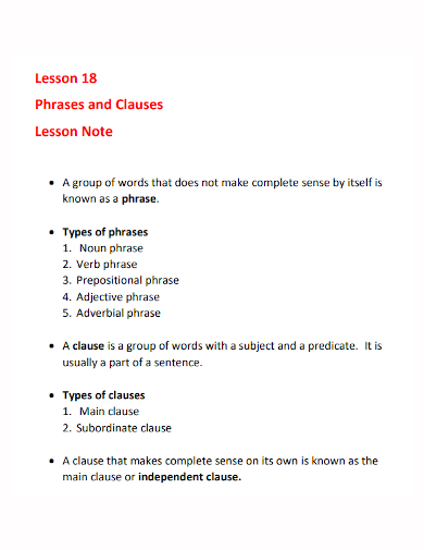 30+ Lesson Note Templates - PDF