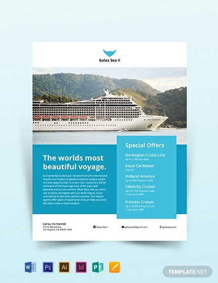 How To Make a Cruise Ship Flyer [10+ Templates] | Free & Premium Templates