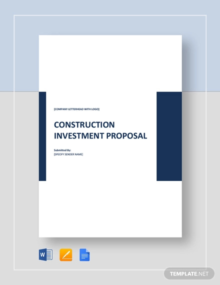 40+ Investment Proposal Templates in MS Word | PDF | Google Docs | Pages