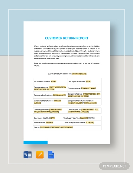 6+ Customer Visit Report Templates - Word, Pages, PDF,