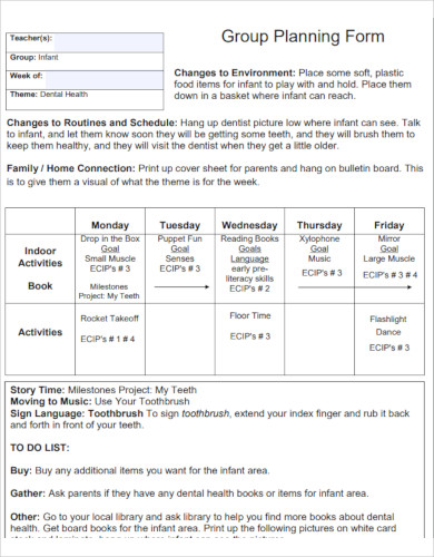 13+ Best Infant Lesson Plan Templates - PDF