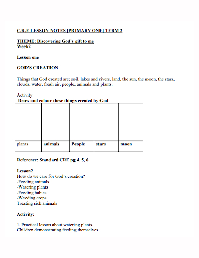 30+ Lesson Note Templates - PDF