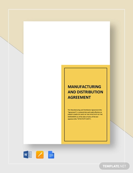 25+ Distribution Agreement Templates – Free Word, PDF Format Download