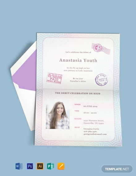 How To Make Create A Passport Invitation Templates Examples 2023