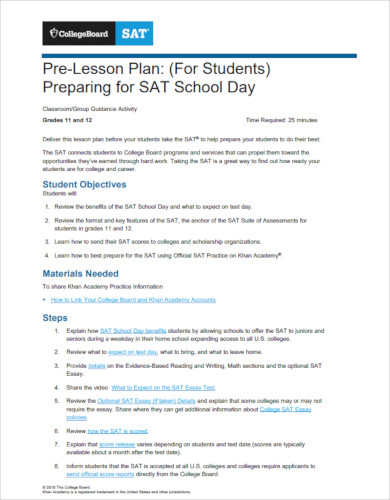 9+ Best College Lesson Plan Templates in MS Word | Google Docs | Apple ...