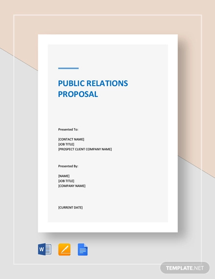 11 Public Relations Proposal Templates Free PDF DOC Format Download