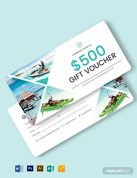 30 Travel Voucher Templates PSD Ai InDesign Word