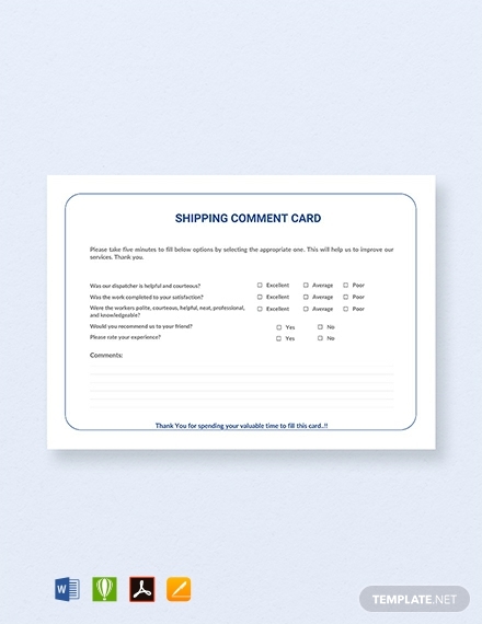 How To Make/Create a Comment Card [Templates + Examples] 2023