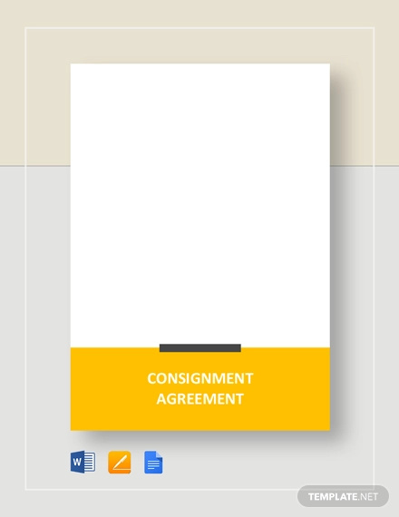 13+ Consignment Agreement Templates – Word, PDF
