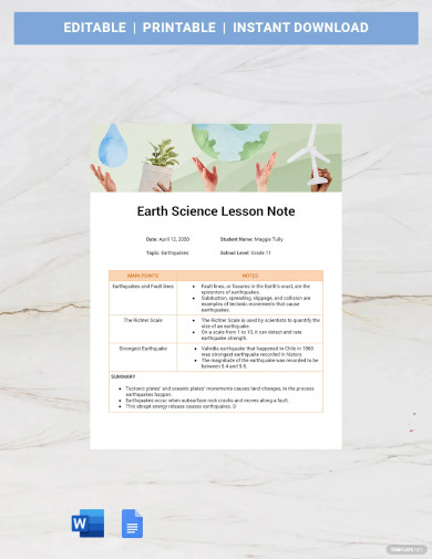 30+ Lesson Note Templates - PDF